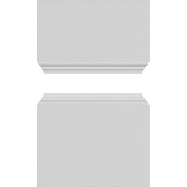 Ekena Millwork Square Non-Tapered Double Raised Panel PVC Endura-Craft ...