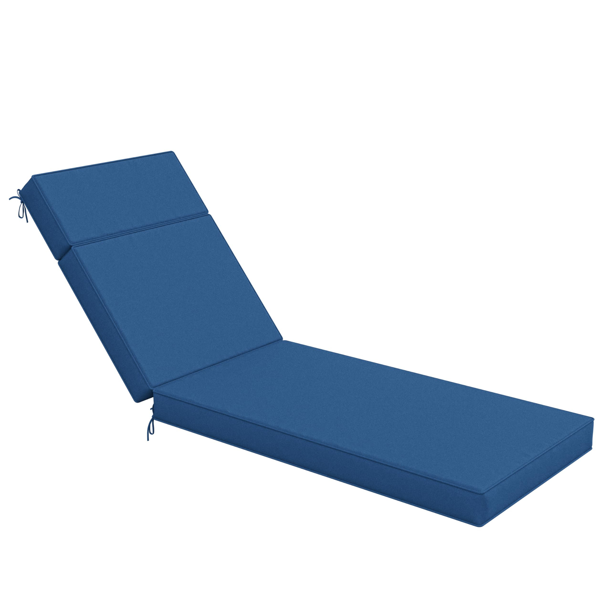 Ebern Designs Outdoor 4'' Chaise Lounge Cushion, Overall 80" L x 26" W ...