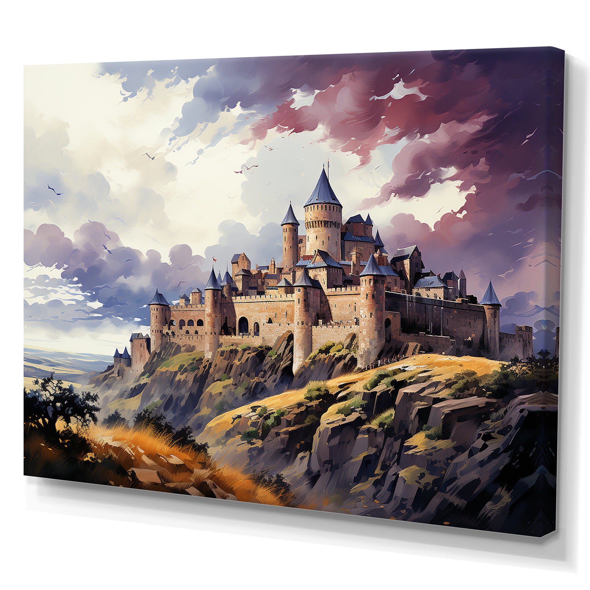 Winston Porter Medieval Carcassonnes French Castle I On Canvas Print ...