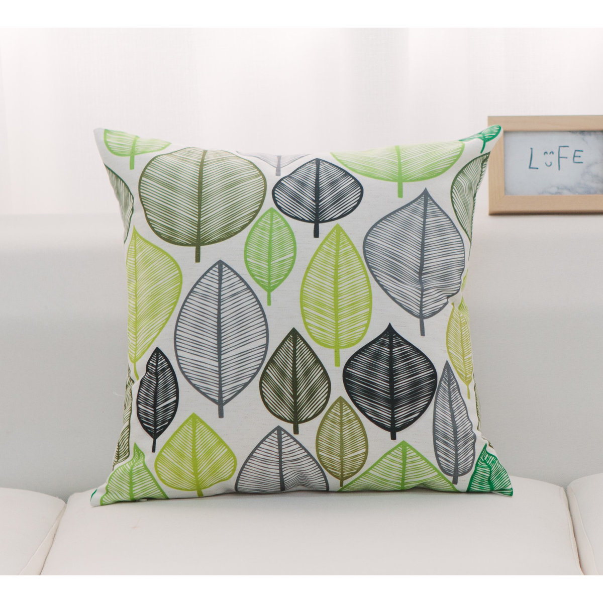 Peterborough Home Leaf Square Pillow Cover & Reviews | Wayfair