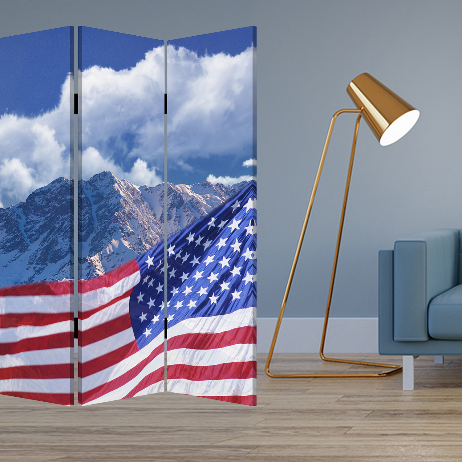 Red Barrel Studio® Odle 48 X 72 Multi Color Wood Canvas Model American ...