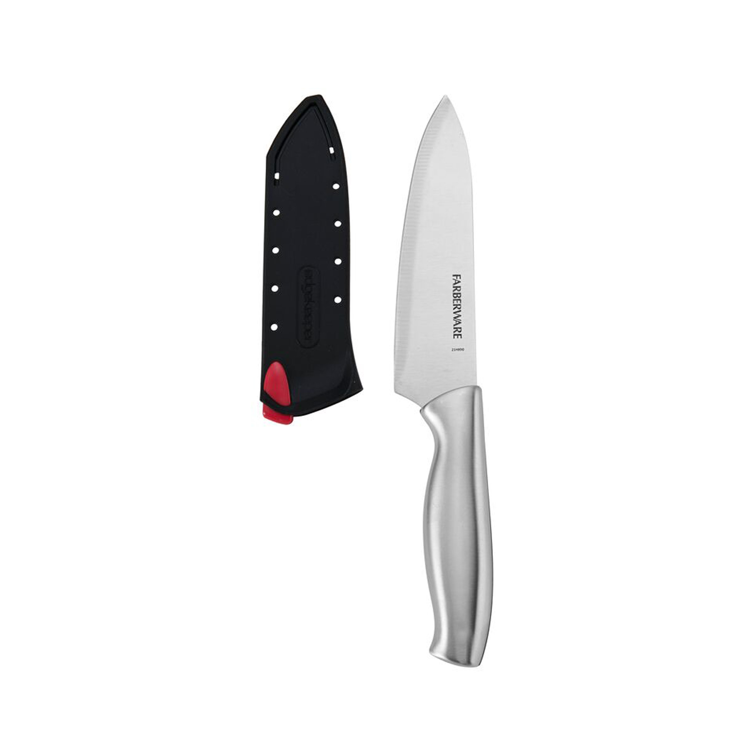 Farberware Edgekeeper Stamped Stainless Steel Chef Knife with Built-In ...