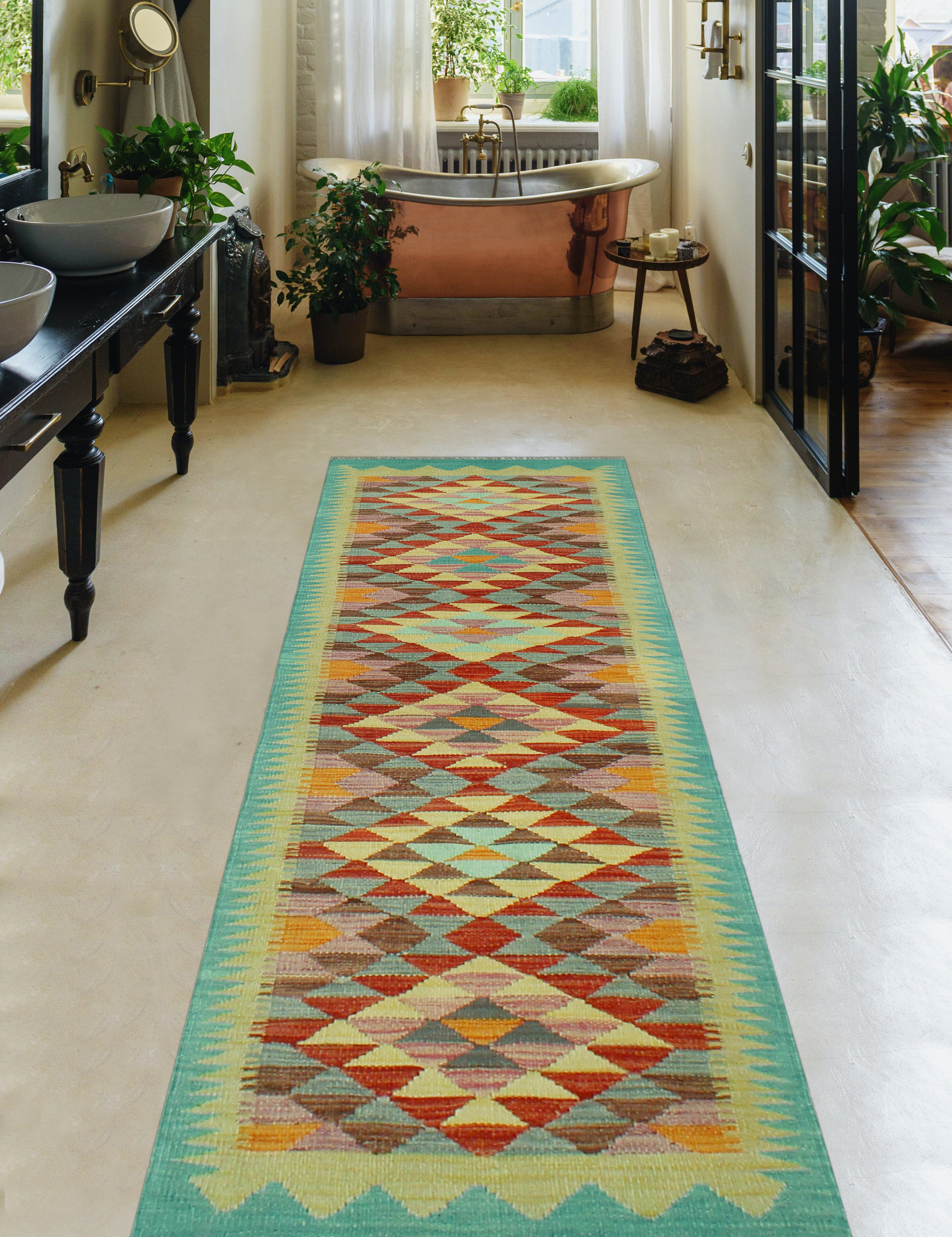 Isabelline Celese One-of-a-Kind 2'1 X 6'11 2022 Runner Wool Area Rug ...