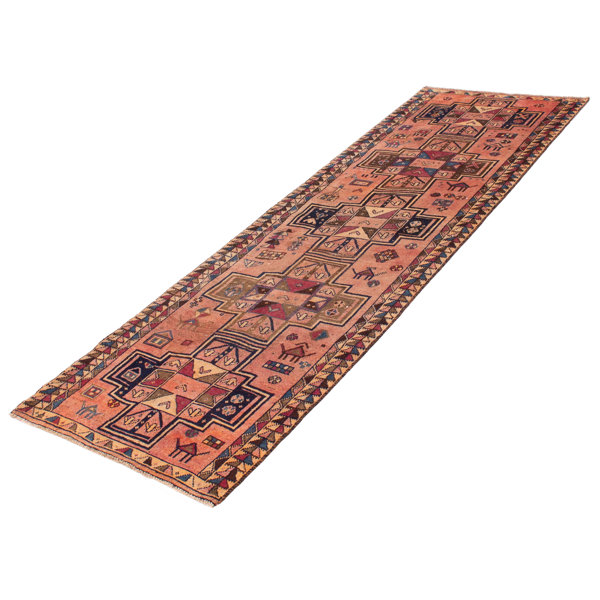 ECARPETGALLERY One-of-a-Kind 3'7" X 11'6" 2000s Area Rug in Light Red ...