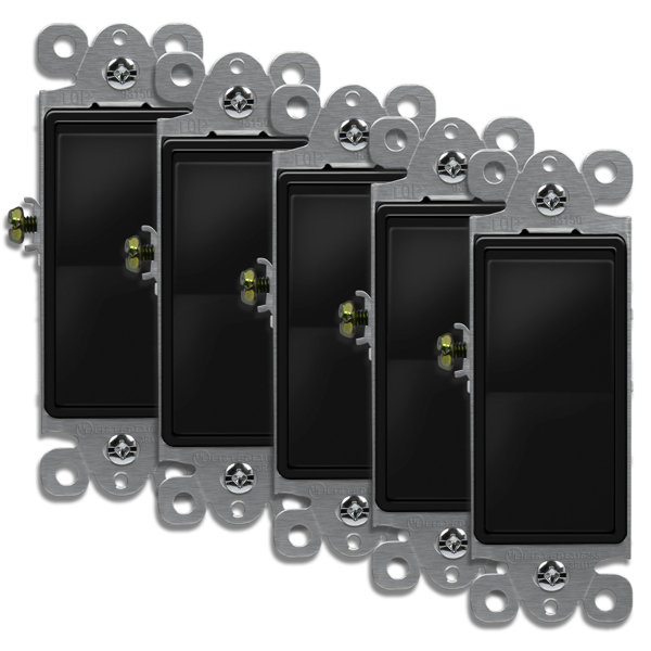 Enerlites 15-Amp 3-Way Rocker Light Switch | Wayfair