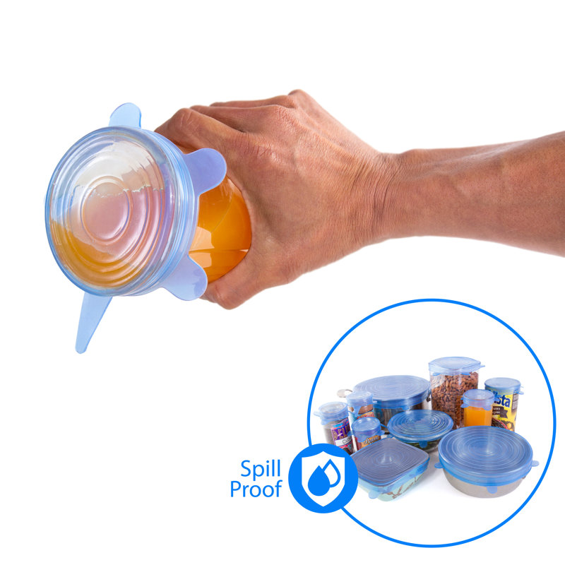 Kitchen + Home Silicone Can & Jar Lids | Wayfair