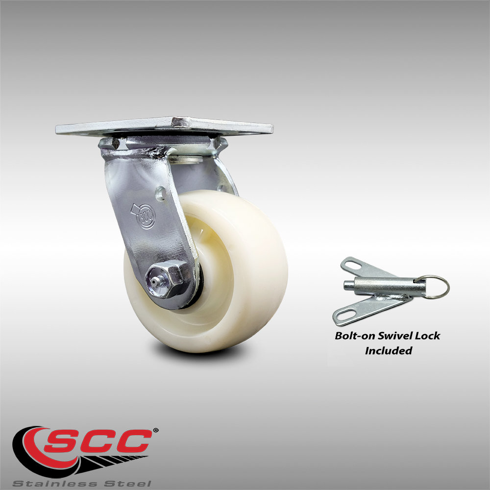 Service Caster Stainless Steel Nylon Caster - Wayfair Canada