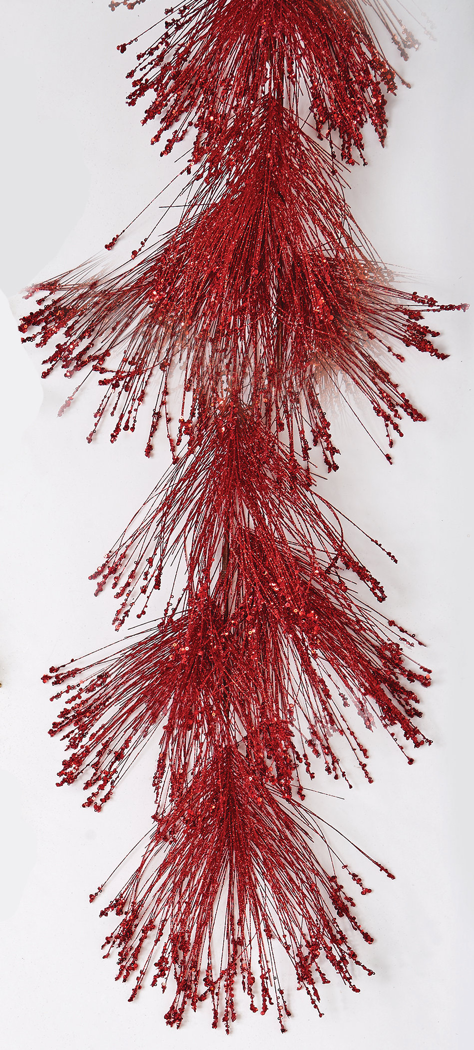 The Holiday Aisle® 72" Artificial Pine Needle Glitter Christmas Garland ...