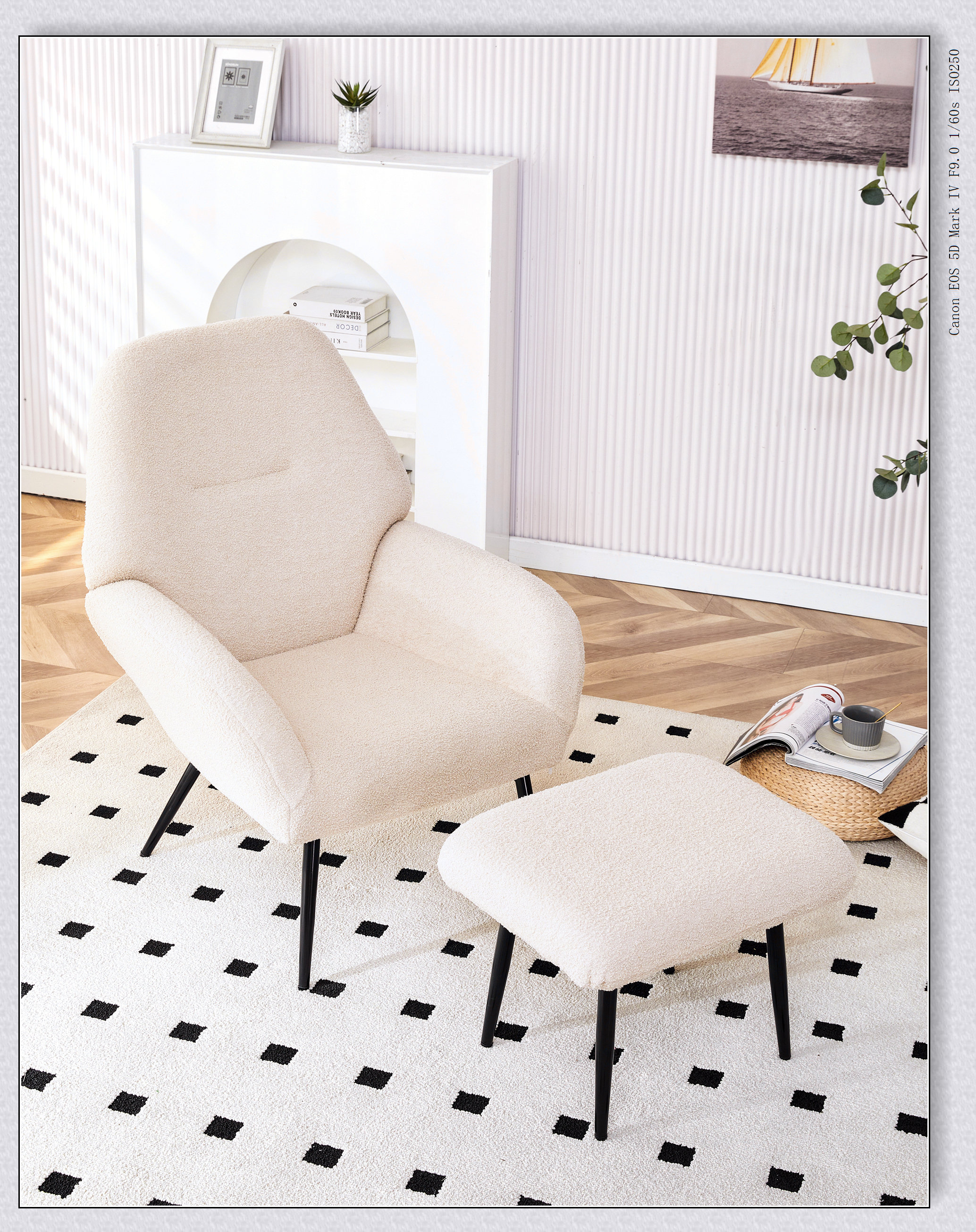 George Oliver Light luxury single sofa modern simple living room ...