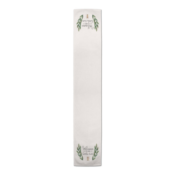 Rosalind Wheeler Shantel Rectangle No Pattern Polyester Table Runner ...