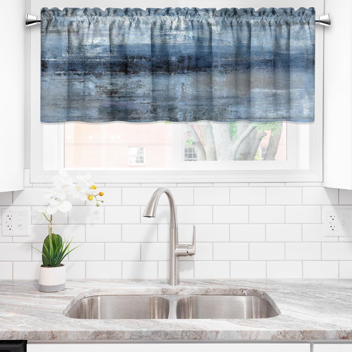 Nivozu Kitchen Valances for Windows - Wayfair Canada