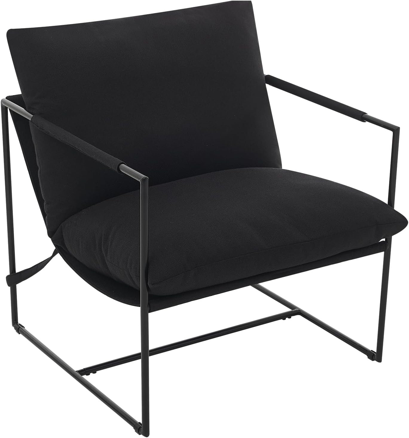 Wrought Studio™ Sling Accent Chair For Living Room,Modern Metal Framed ...