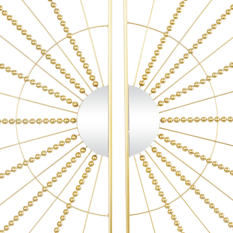 CosmoLiving by Cosmopolitan 2 Piece Radial Wall Décor Set | Wayfair