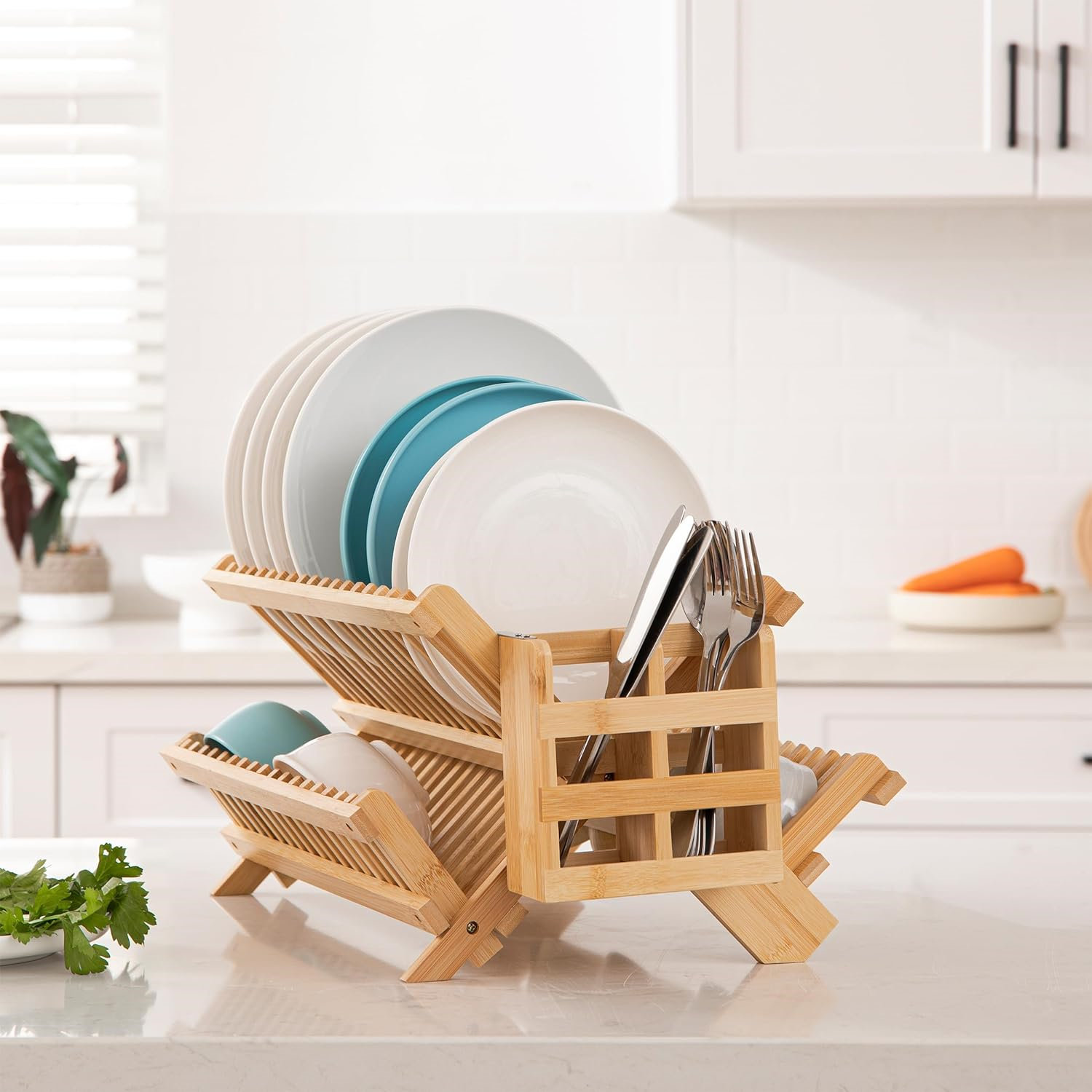 YITAHOME Bamboo Dish Rack | Wayfair