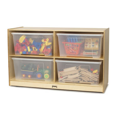 Childcraft 4 Compartment Manufactured Wood Cubby | Wayfair