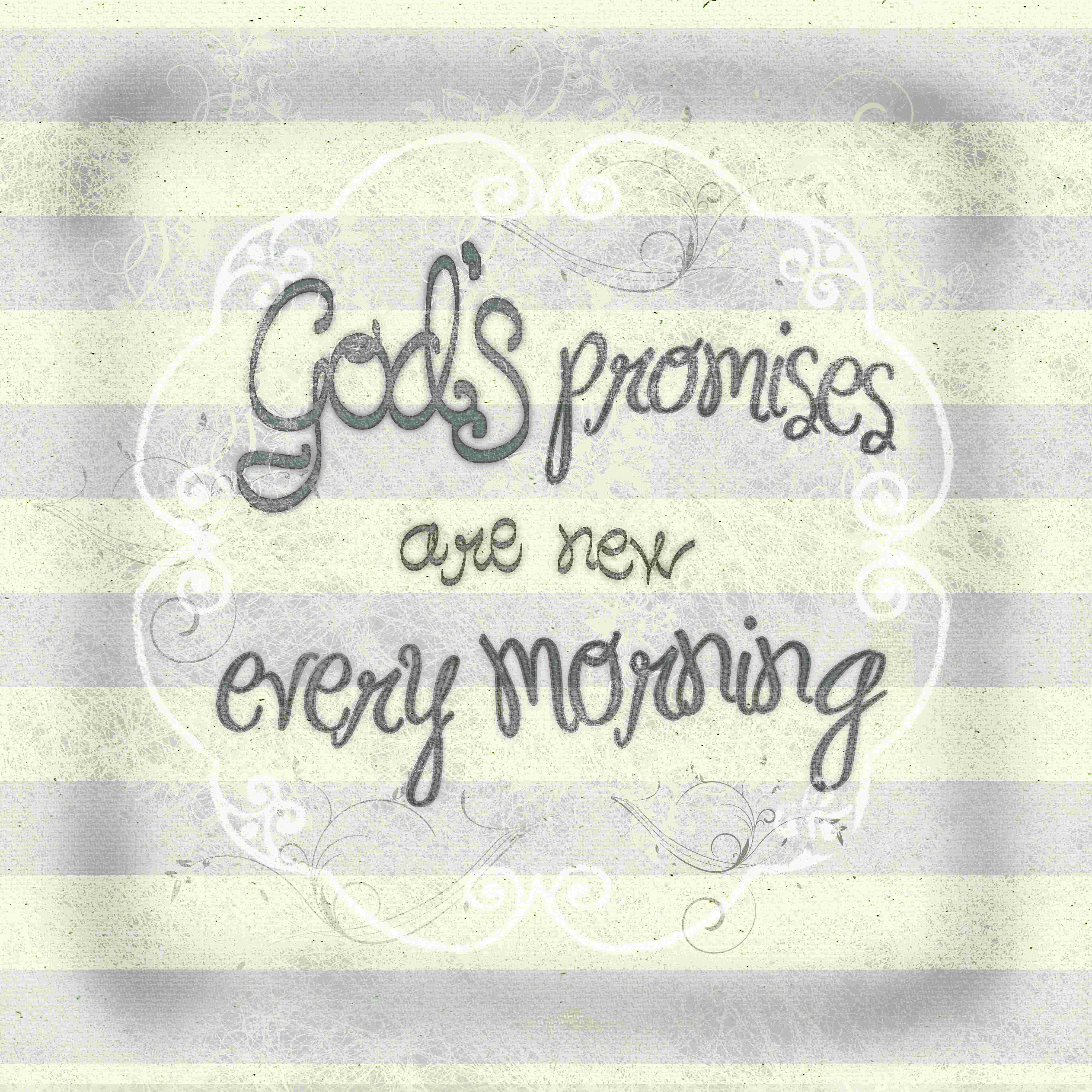 Trinx Gods Promises Simple - Wrapped Canvas Textual Art | Wayfair