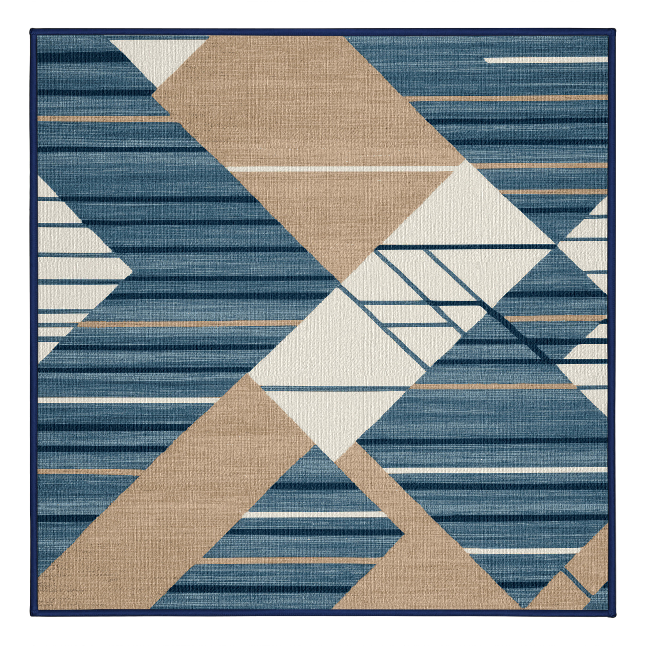 Rosecliff Heights Washable Coastal Angles Coastal Area Rug | Wayfair
