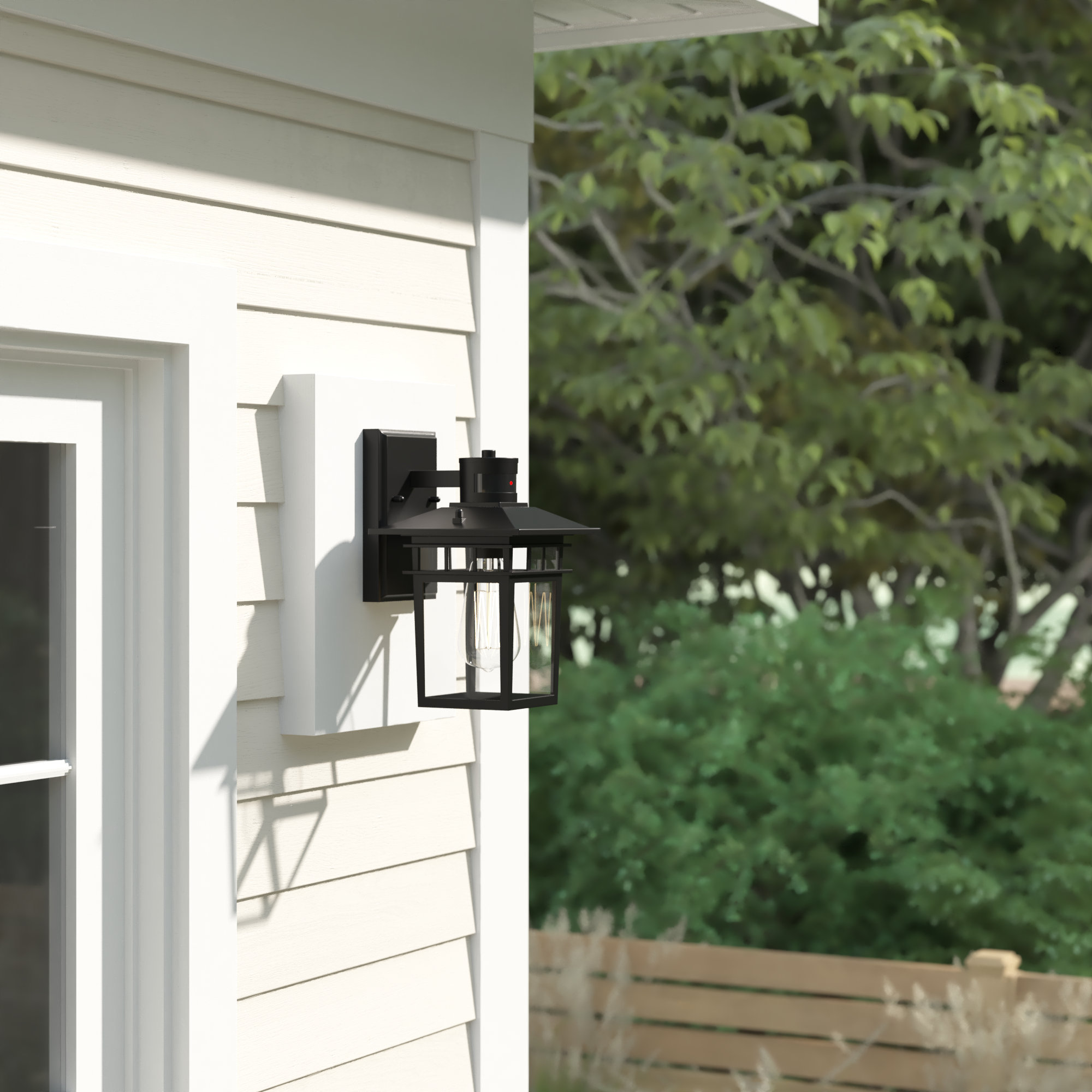 Laurel Foundry Modern Farmhouse® Wessels 1-Light Matte Black Motion ...