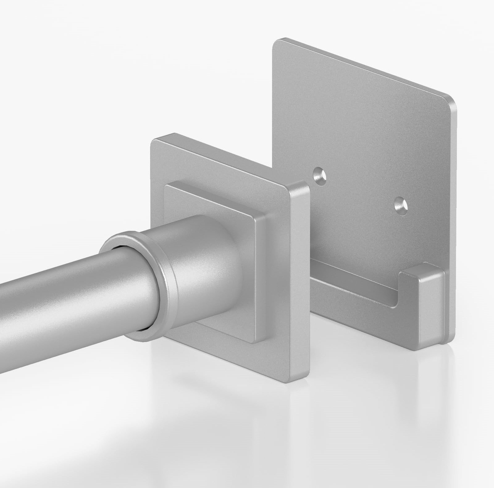 CLIBAX Shower Curtain Rod With Holders 31-55 inches, Stainless Steel ...