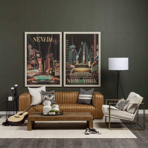 Trent Austin Design® Mcnew Leather Sofa & Reviews | Wayfair