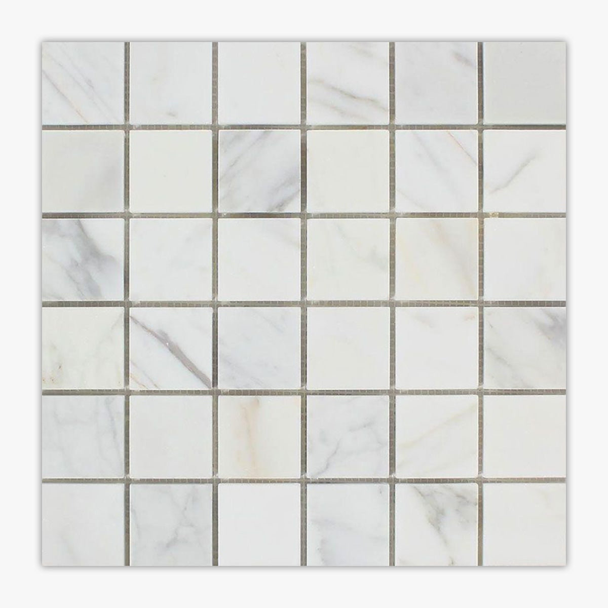 Calacatta Tile 12" x 12" Marble Mosaic Wall & Floor Tile | Wayfair