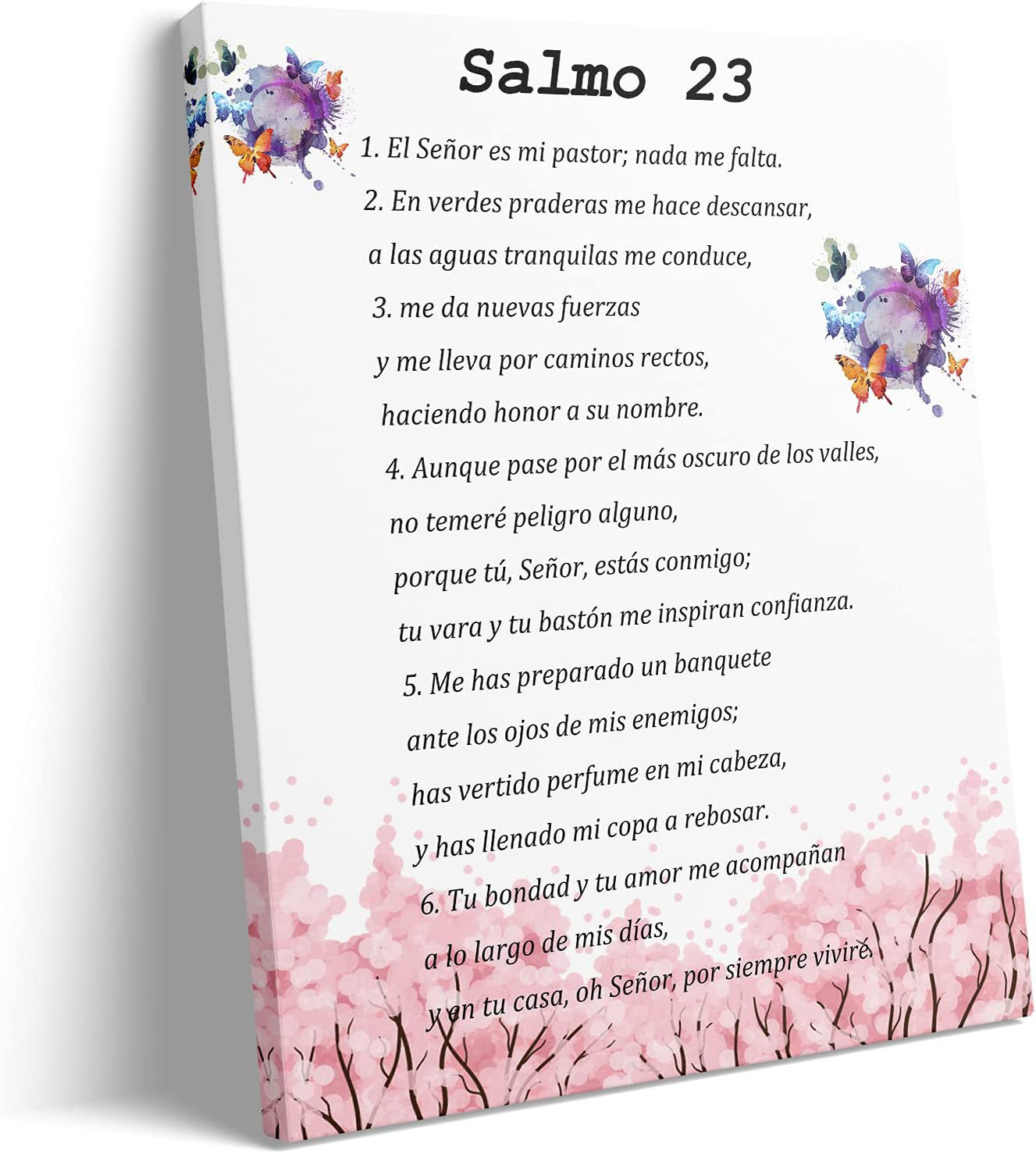 Trinx Salmo 23 En Espanol Para Pared, Psalm 23 - Wrapped Canvas ...