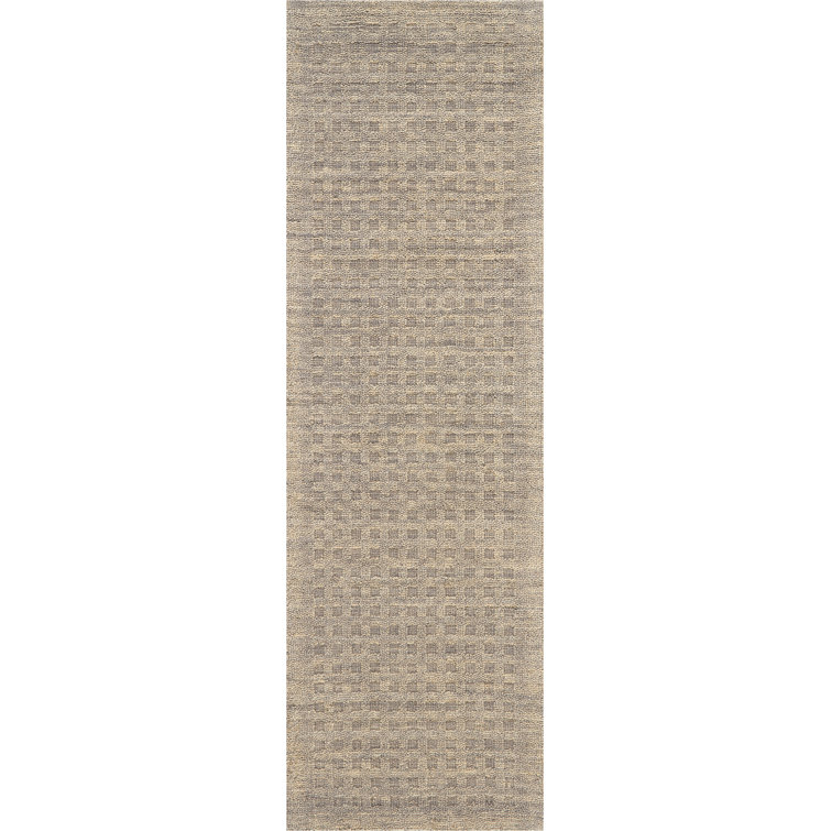 Rosecliff Heights Aviah Hand Loomed Wool Checkered Rug & Reviews | Wayfair