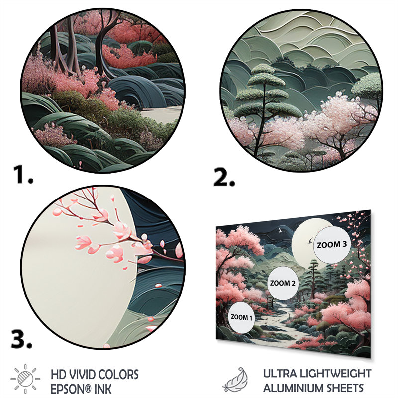 Design Art Asian Art Zen Garden VIII - Asian Metal Wall Decor Set | Wayfair