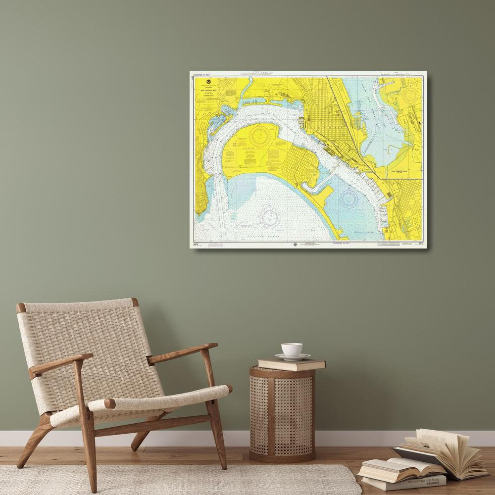 Breakwater Bay NOAA Historical Map and Chart Collection Gallery Canvas ...