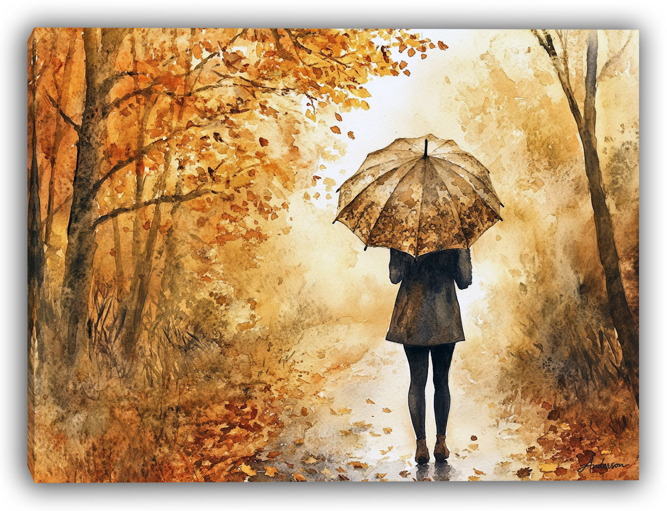 Red Barrel Studio® Serenade in the Fall Canvas Wall Decor | Wayfair