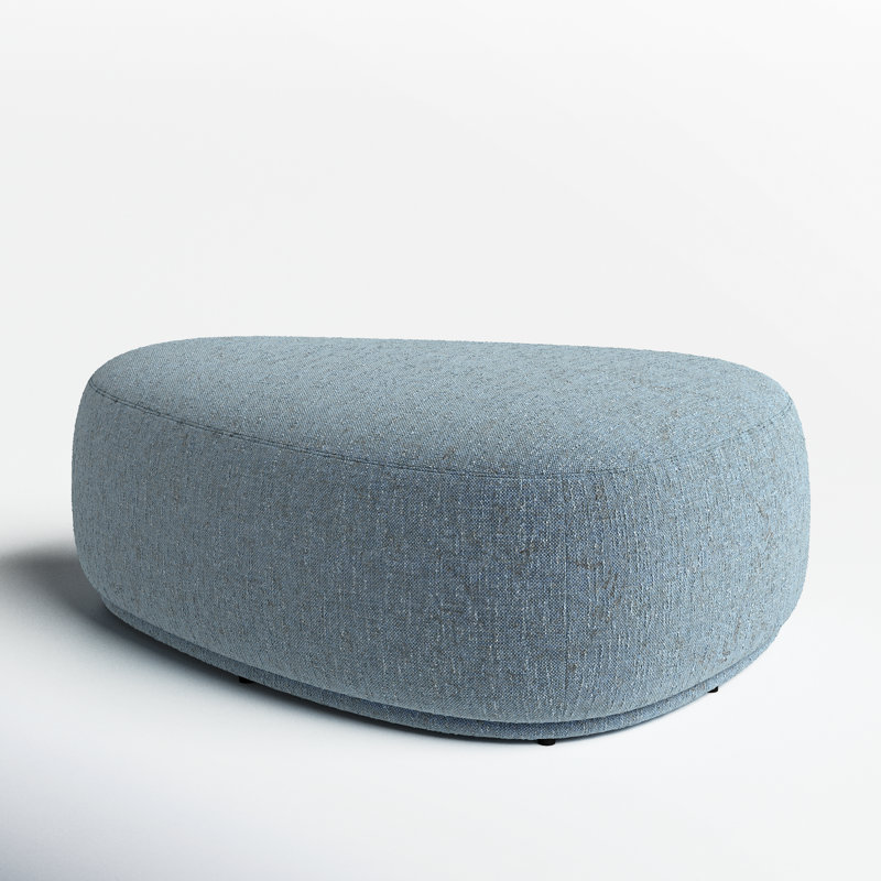 Joss & Main Adna 44'' Triangular Upholstered Ottoman & Reviews | Wayfair