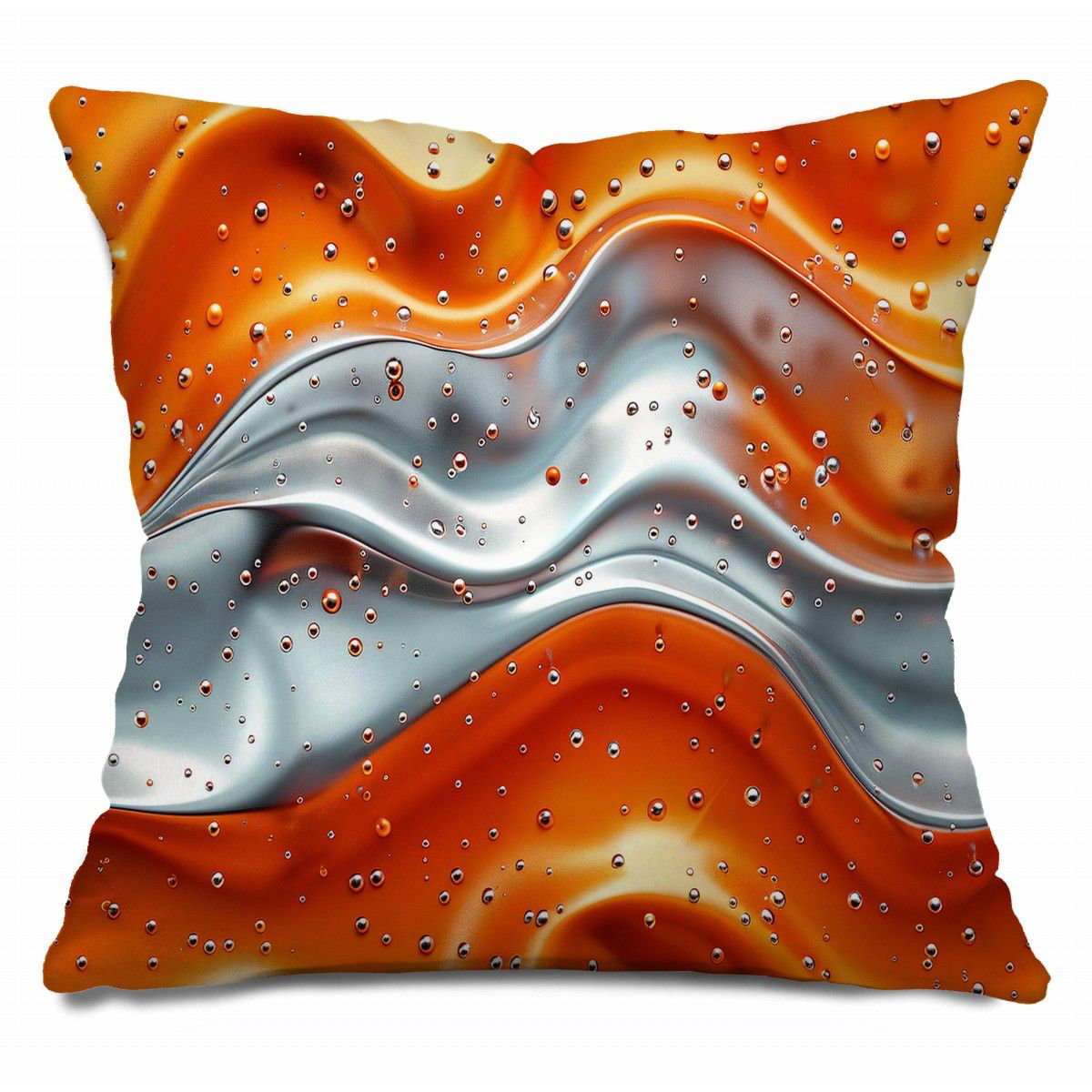VisionDecor Fluid Art Bathroom Throw Pillow, Art Cotton Twill Pillows ...