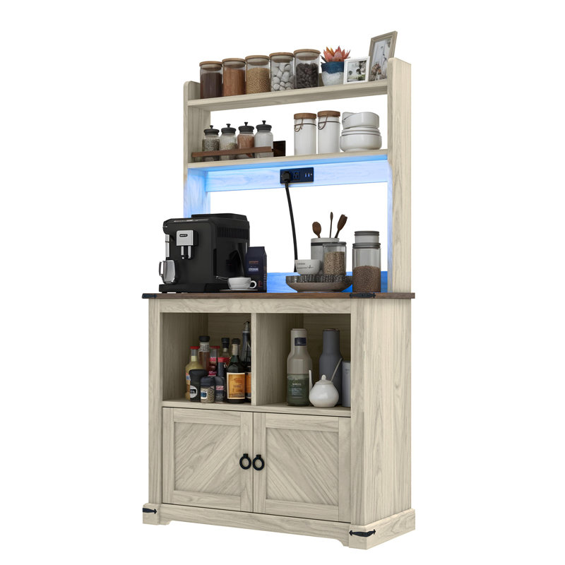 Breakwater Bay Multi-Functional Kitchen Baker's Rack with LED Lights ...