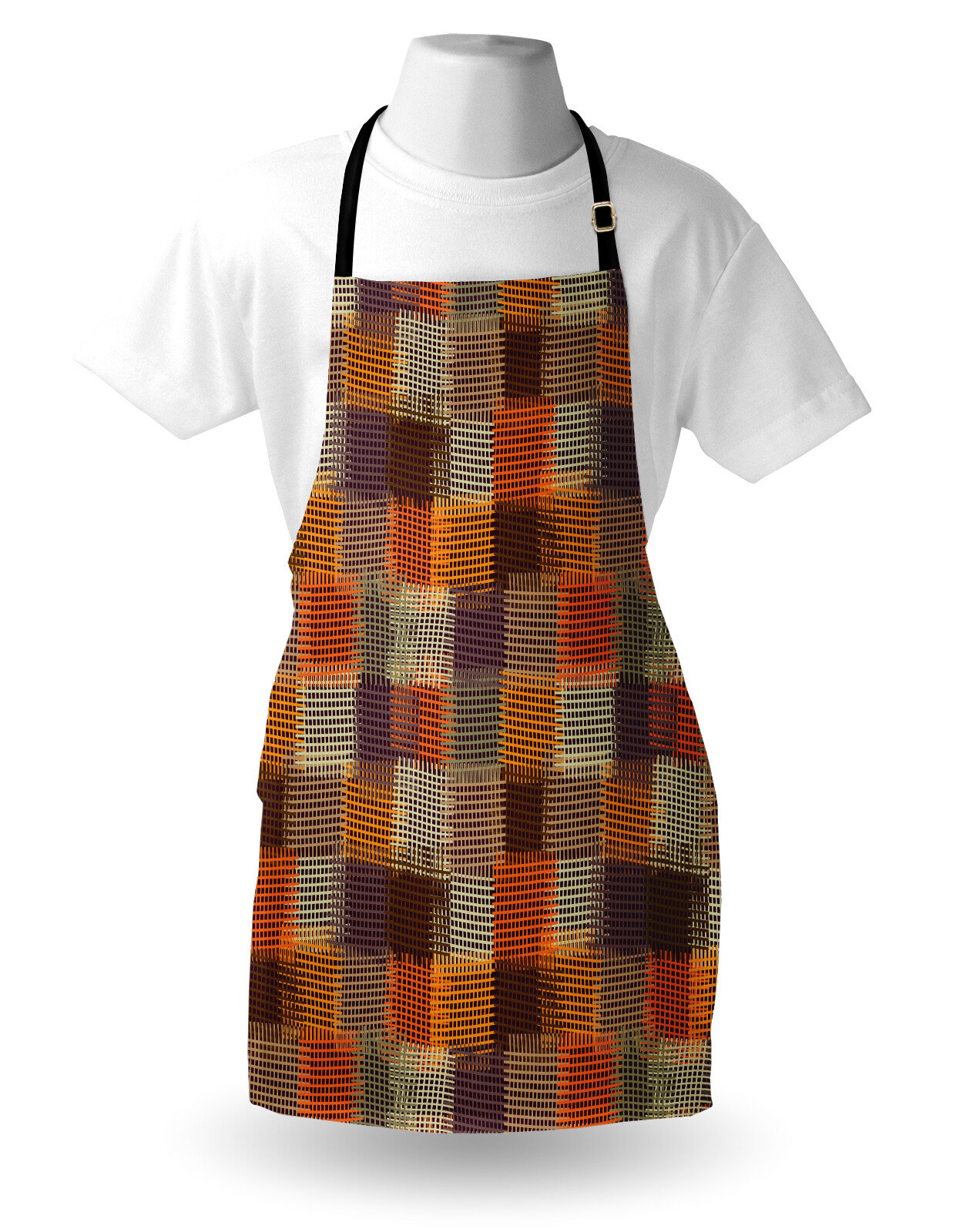 East Urban Home Geometric Apron Unisex, Digital Grunge Design, Adult ...