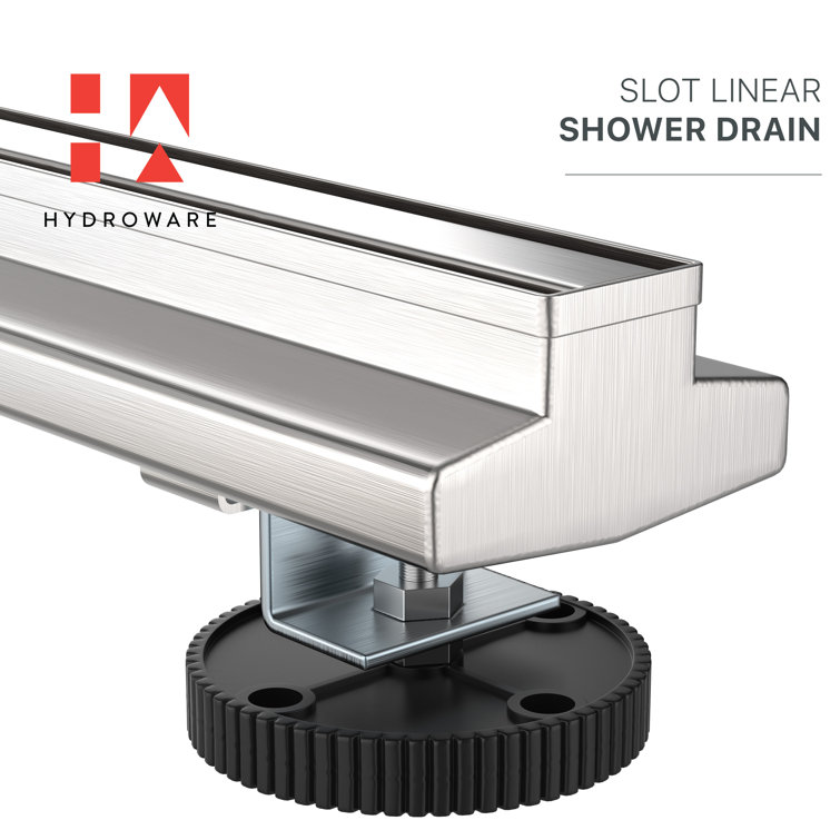 HYDROWARE Modern 48" x 1" Slot Linear Drain - Wayfair Canada