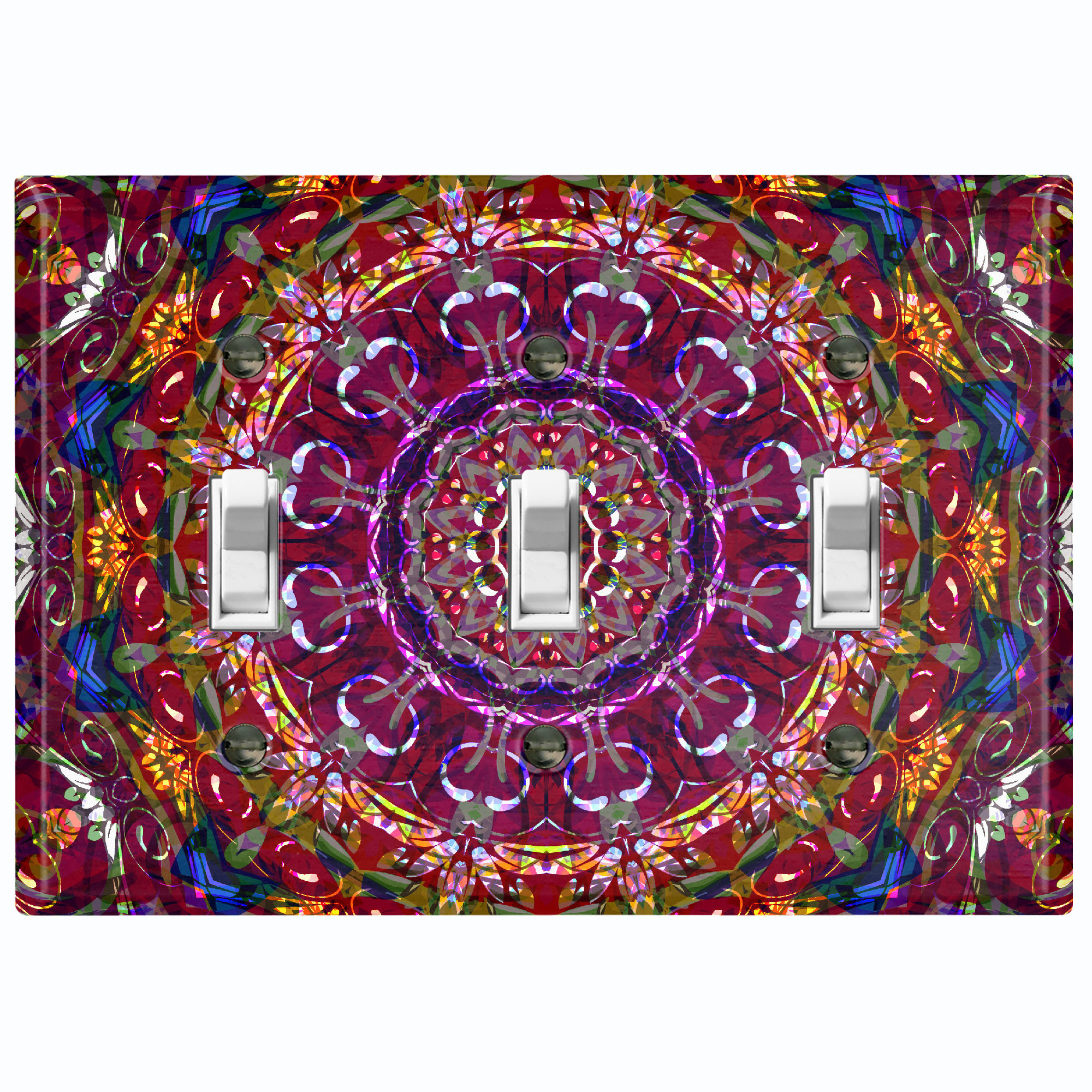 WorldAcc Religious Themed 3 - Gang Toggle Light Switch Standard Wall ...