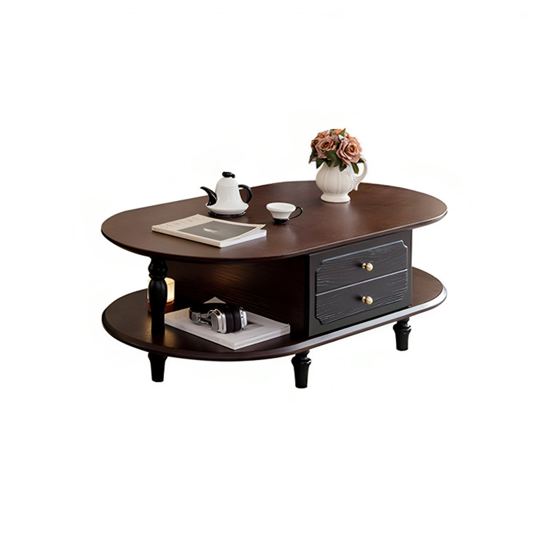 Hokku Designs Modern Red Oak Coffee Table | Wayfair