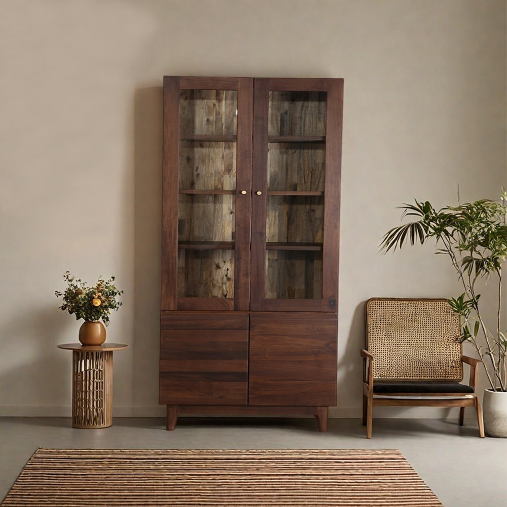 Kaoloupin American Style Enclosed Bookcase - Wayfair Canada