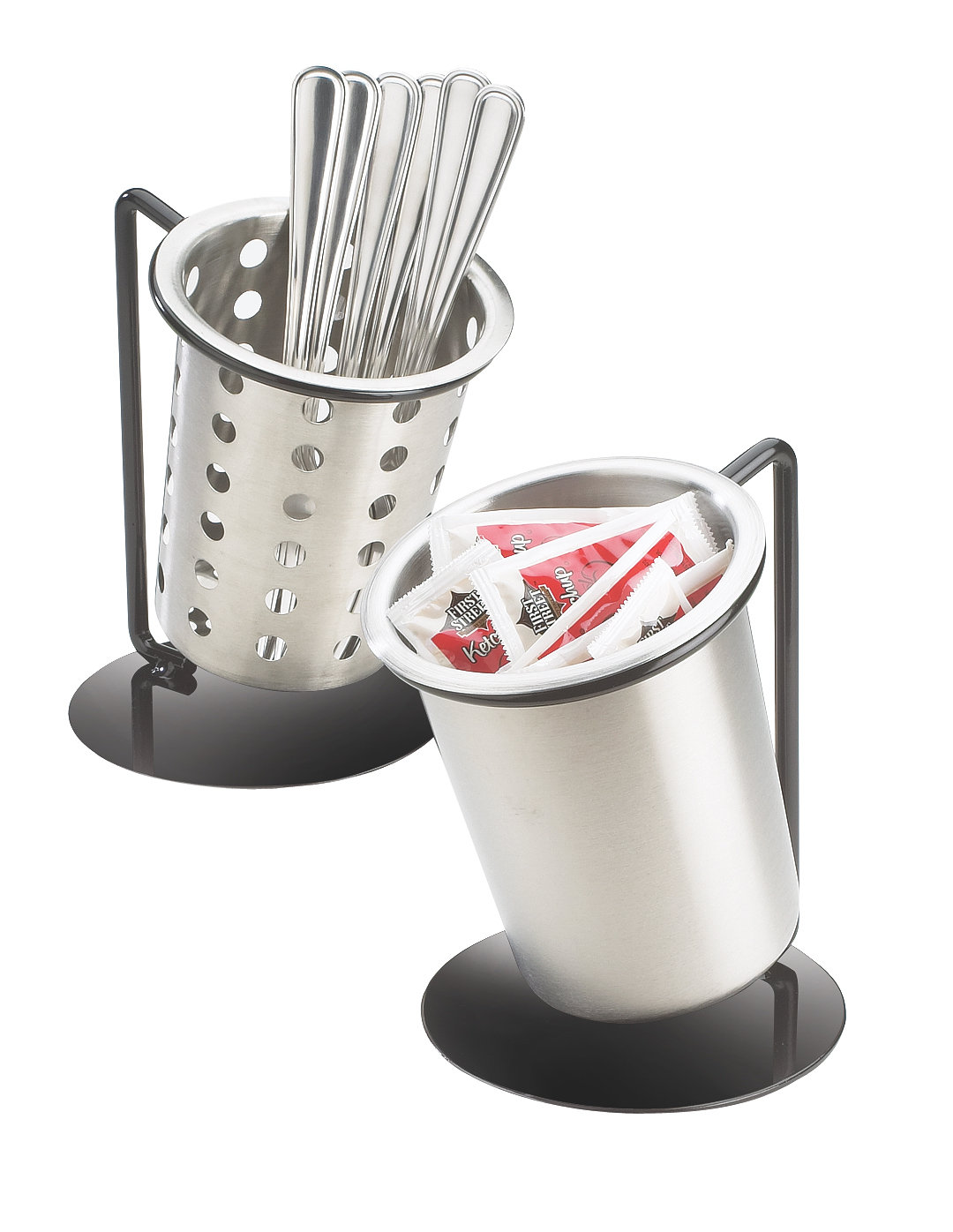 Cal-Mil Iron Frame Single Ring Display with Solid Stainless Steel ...