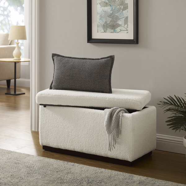 Latitude Run® Atreju 32" Wide Rectangle Standard Ottoman with Storage ...