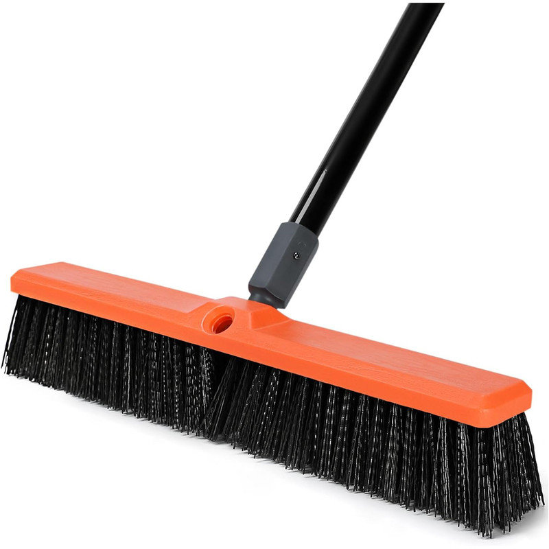 Minoky 18 inch Push Broom Outdoor-Heavy Duty Broom for Driveways ...