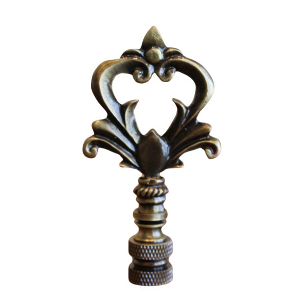 Home Concept Neo-Classical Church Key Lamp Finial Antique Brass, 3.1"h ...