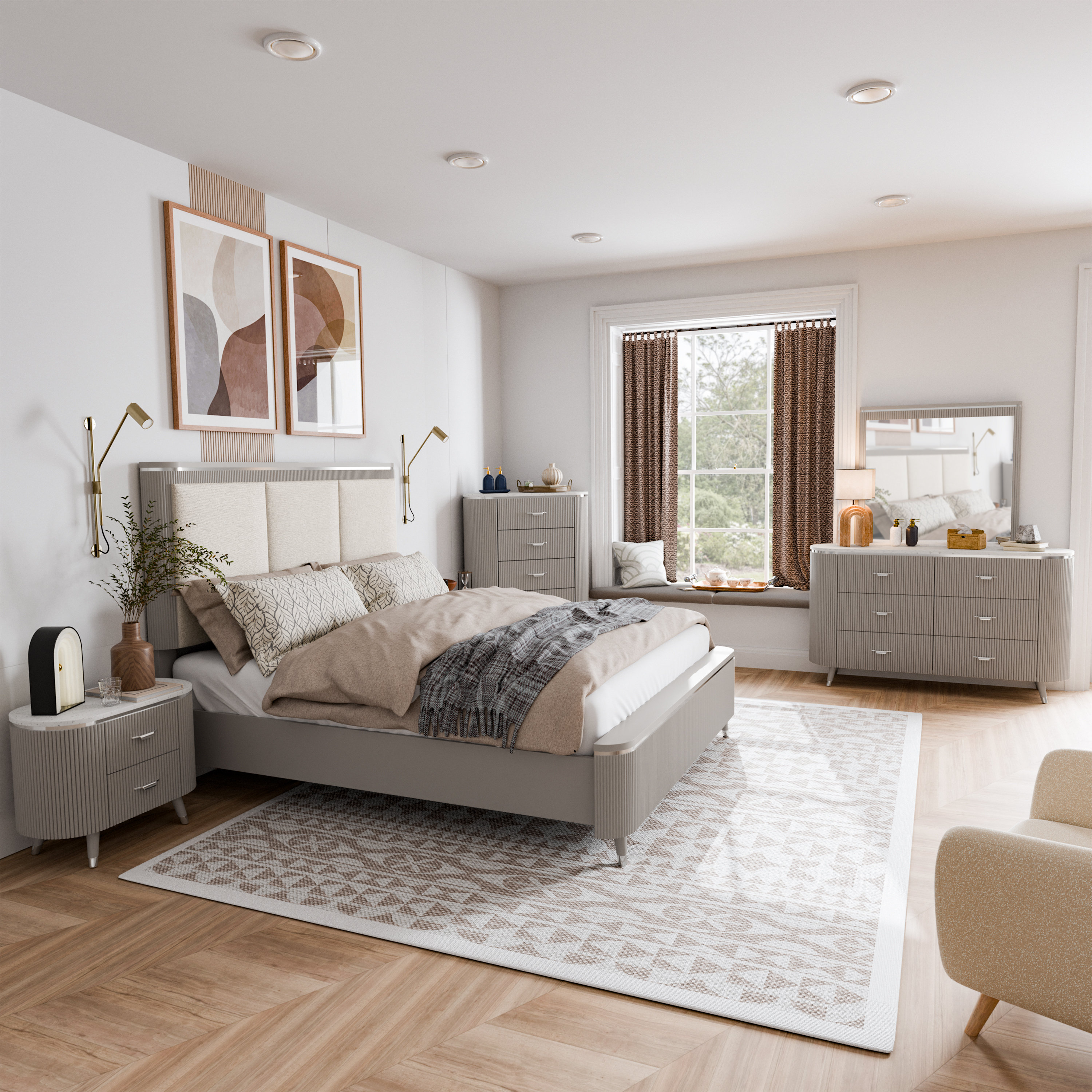 Orren Ellis Olivarez 6-Piece Bedroom Set | Wayfair