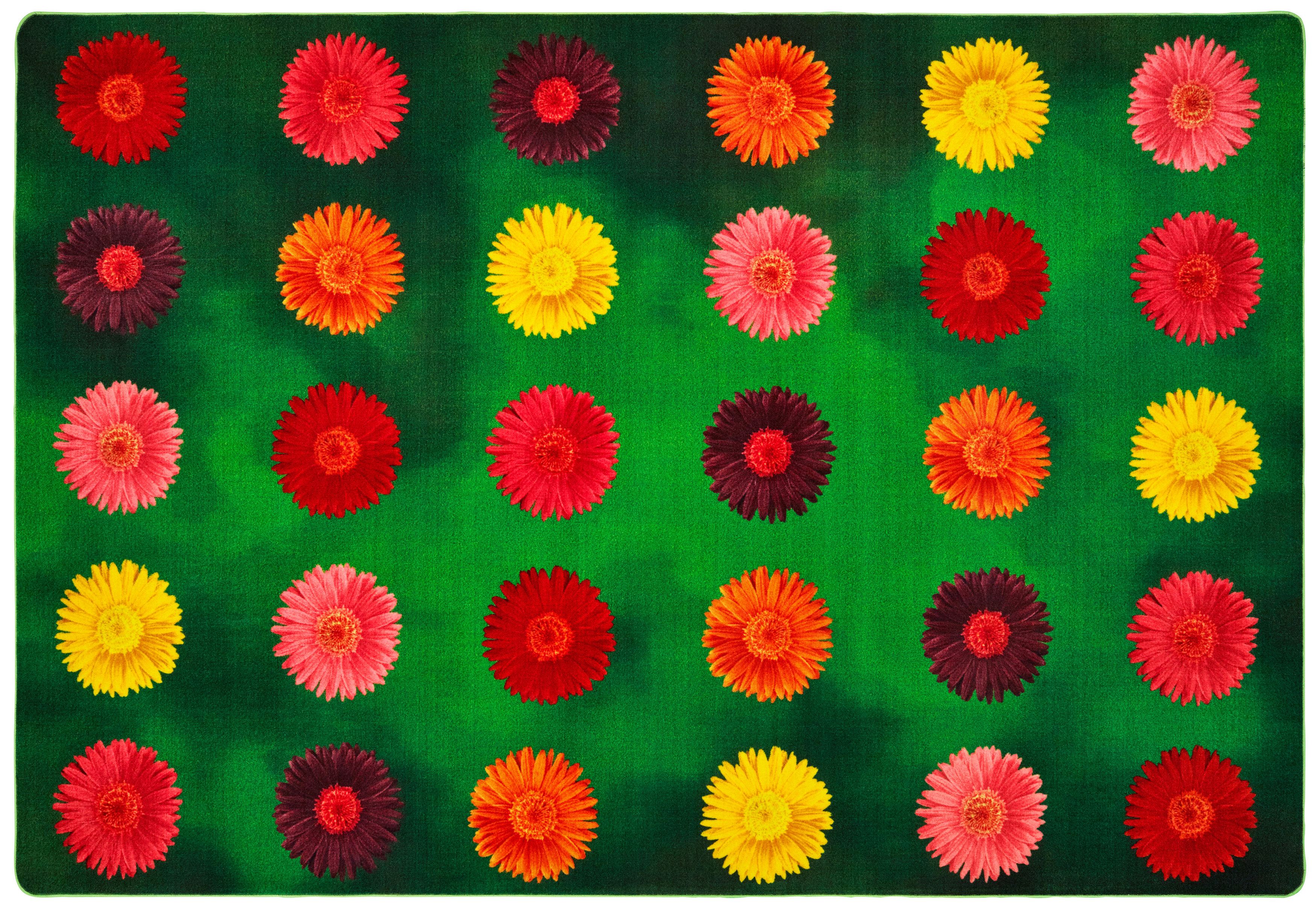 Carpets for Kids Pixel Perfect™ Flower Seating Photo Printed Tufted ...