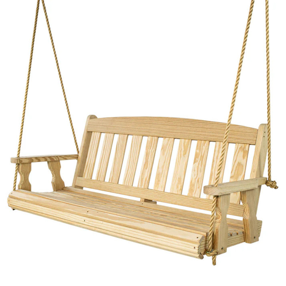 Amish Casual Heavy Duty 700 lbs Mission Treated Porch Swing with ...
