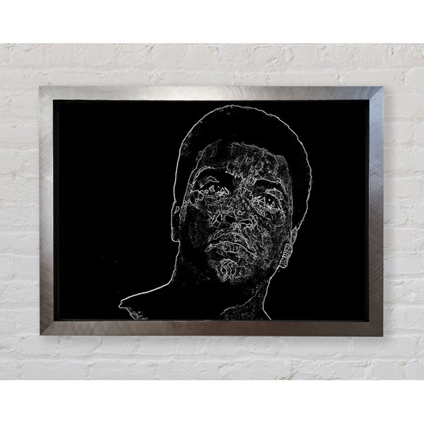 Bright Star Muhammad Ali Face - Single Picture Frame Art Prints ...
