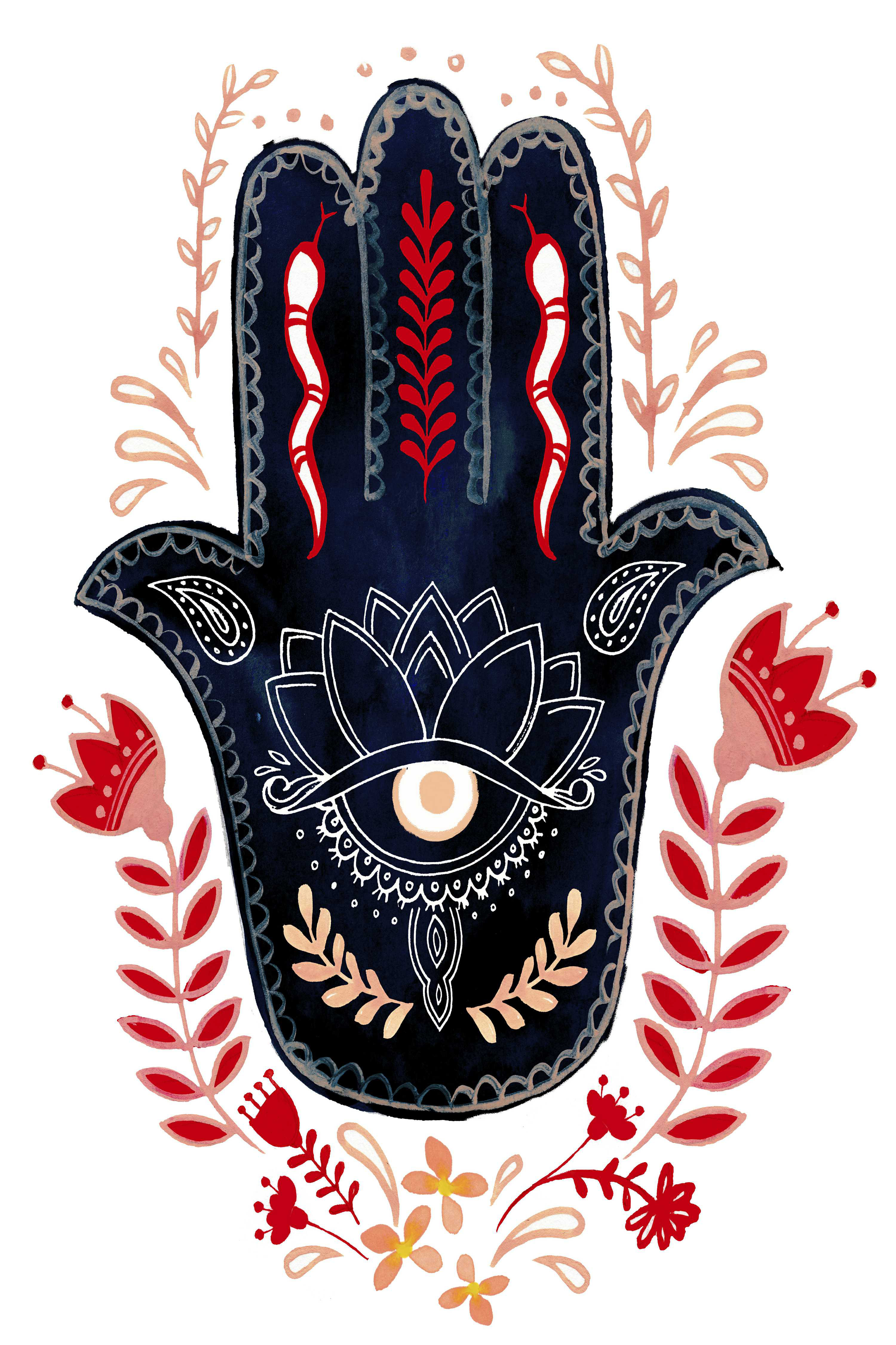Bungalow Rose Folk Hand Hamsa I - Wayfair Canada