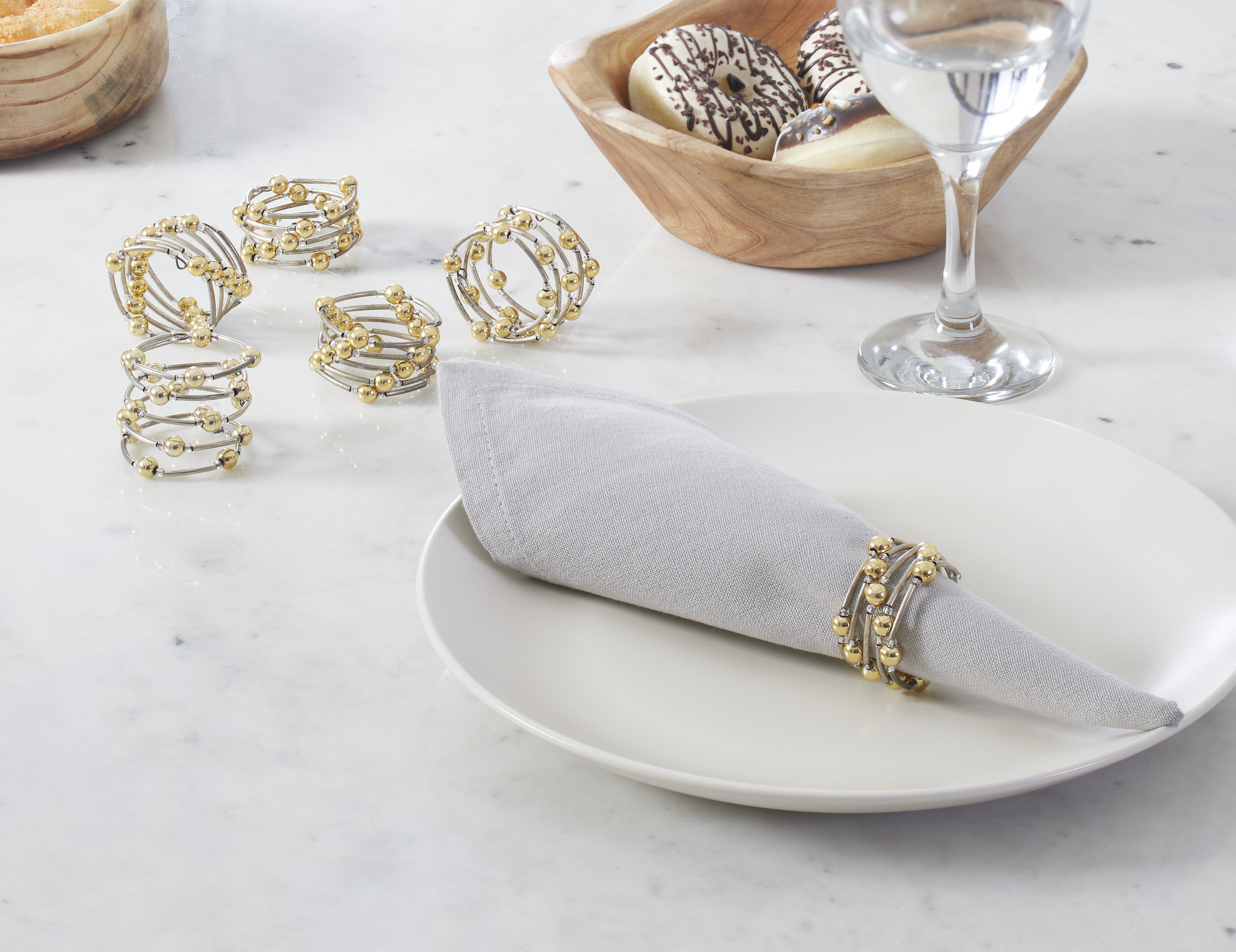 Fairmont Park Handcrafted Bangle Style Beaded Napkin Ring | Wayfair.co.uk