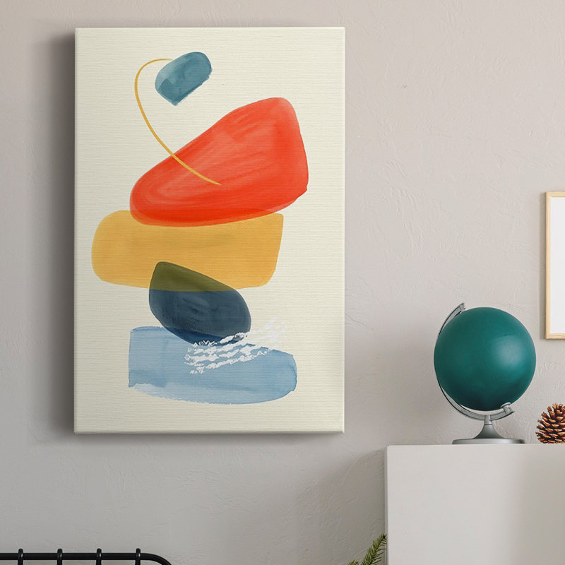 Ivy Bronx Bright Color Bundle II Premium Gallery Wrapped Canvas - Ready ...