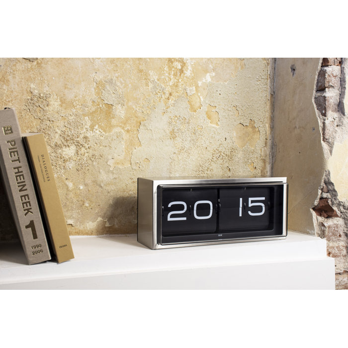Leff Brick Analogue Metal Tabletop Clock | Wayfair.co.uk
